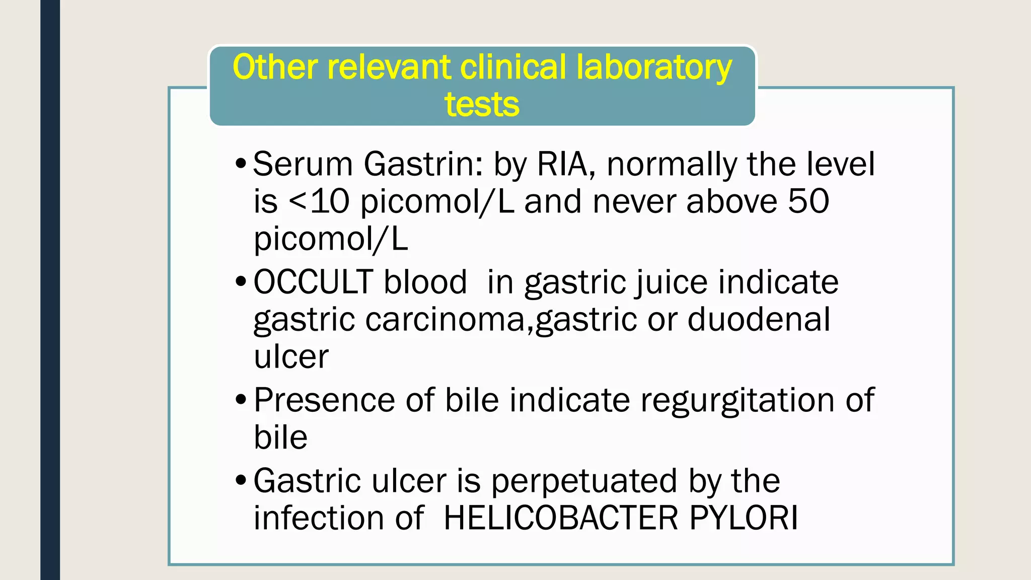 Gastric function test 2 | PDF