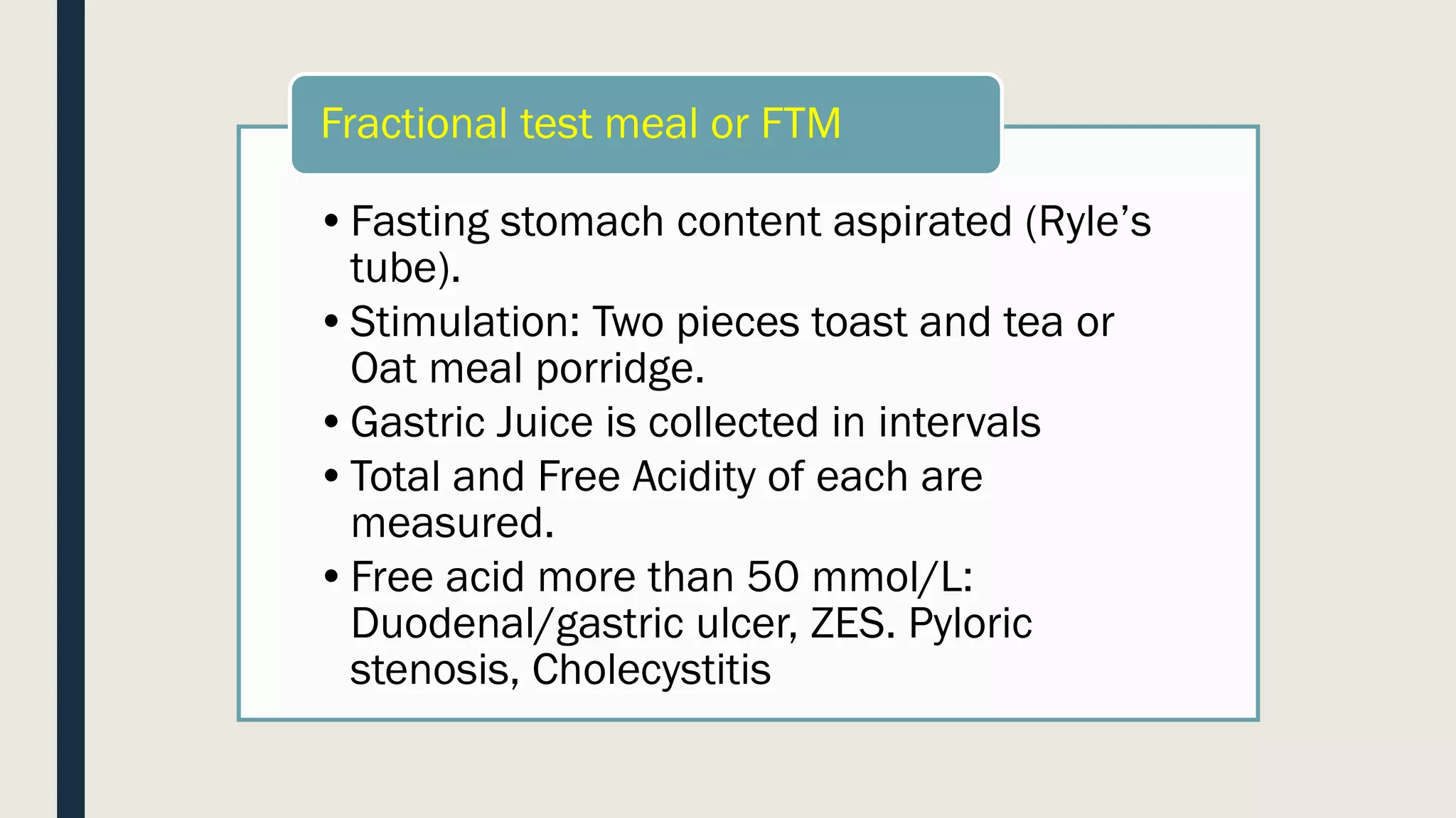 Gastric function test 2 | PDF