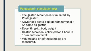 Gastric function test 2 | PDF