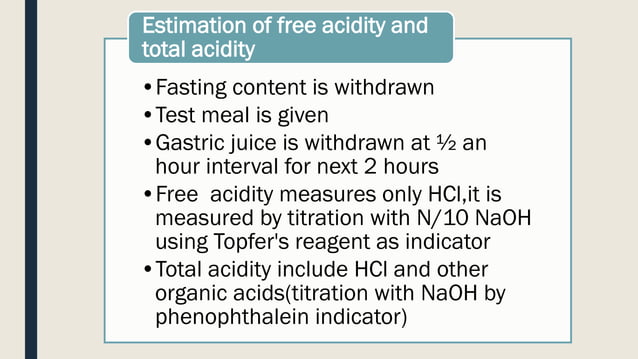 Gastric function test 2 | PDF