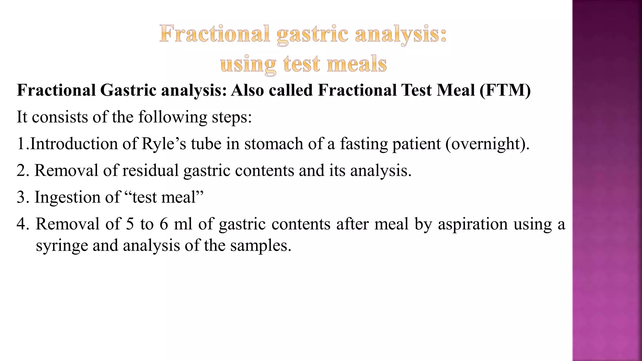 Gastric function test | PPTX
