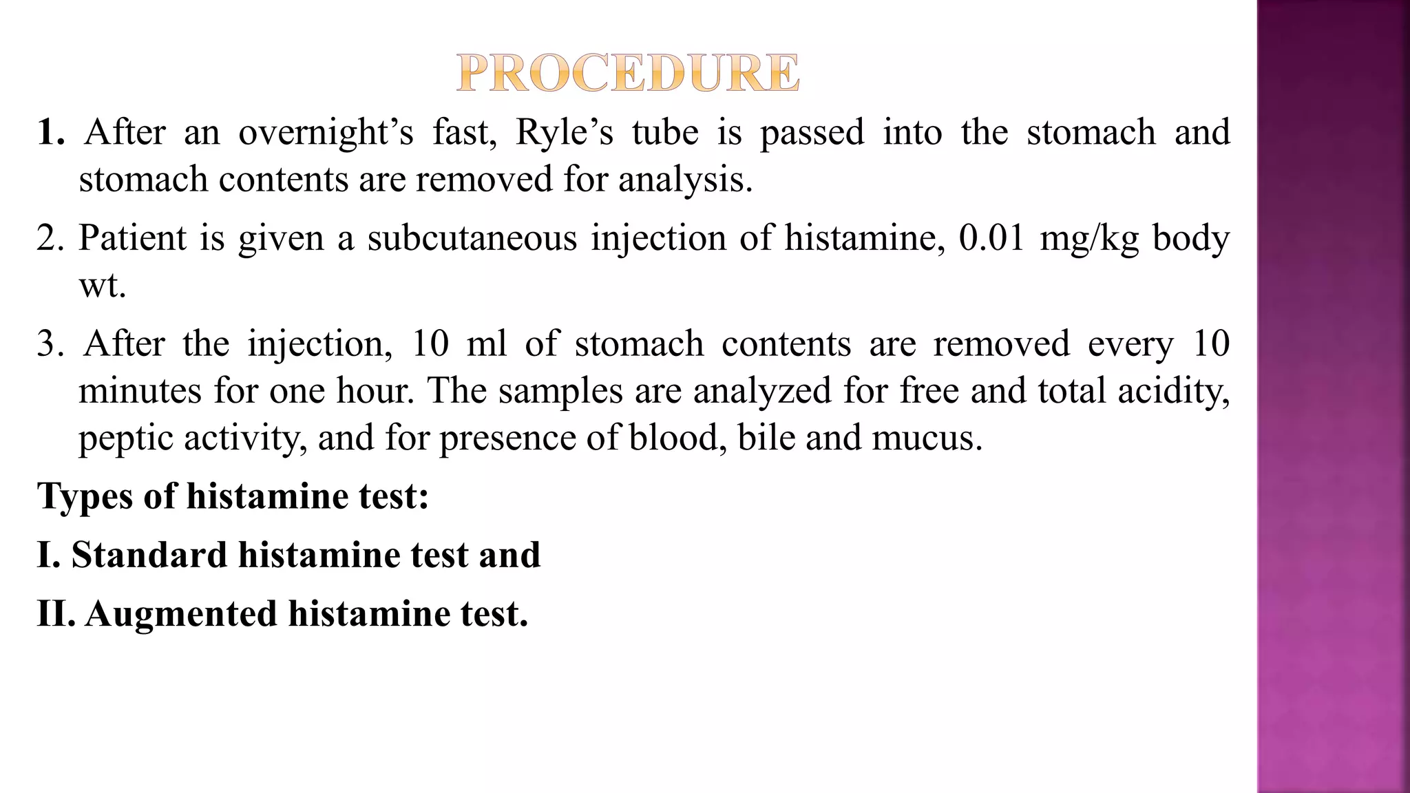 Gastric function test | PPTX