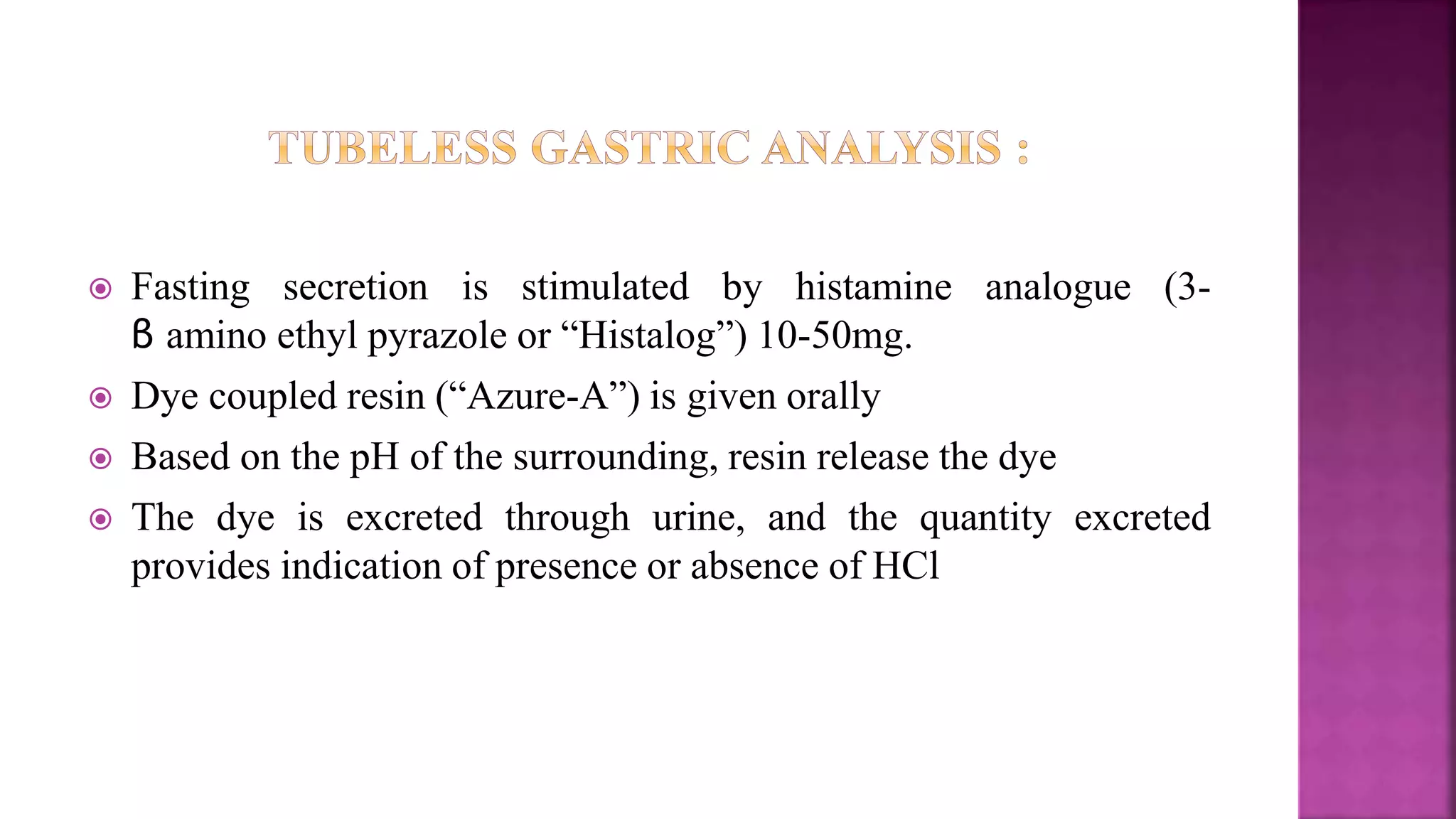Gastric function test | PPTX