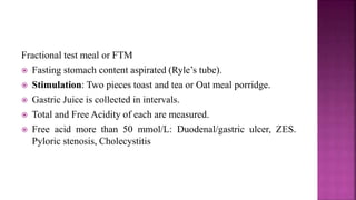 Gastric function test | PPTX