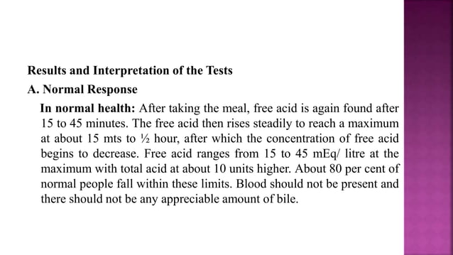 Gastric function test | PPTX | Digestive Disorders | Diseases and ...