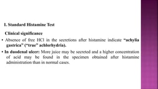 Gastric function test | PPTX