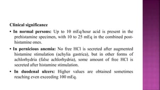 Gastric function test | PPTX