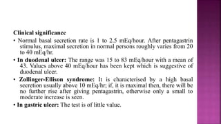 Gastric function test | PPTX