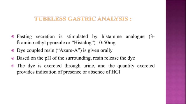 Gastric function test | PPTX | Digestive Disorders | Diseases and ...