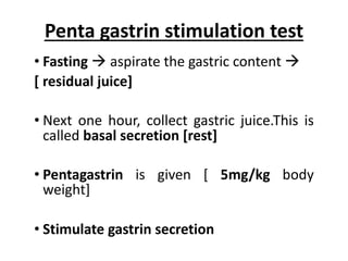 Gastric function test | PDF