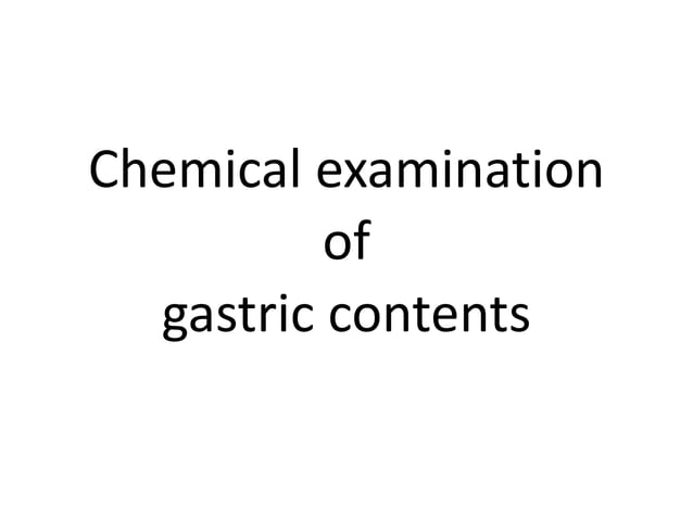 Gastric function test | PDF | Endocrine and Metabolic Diseases ...