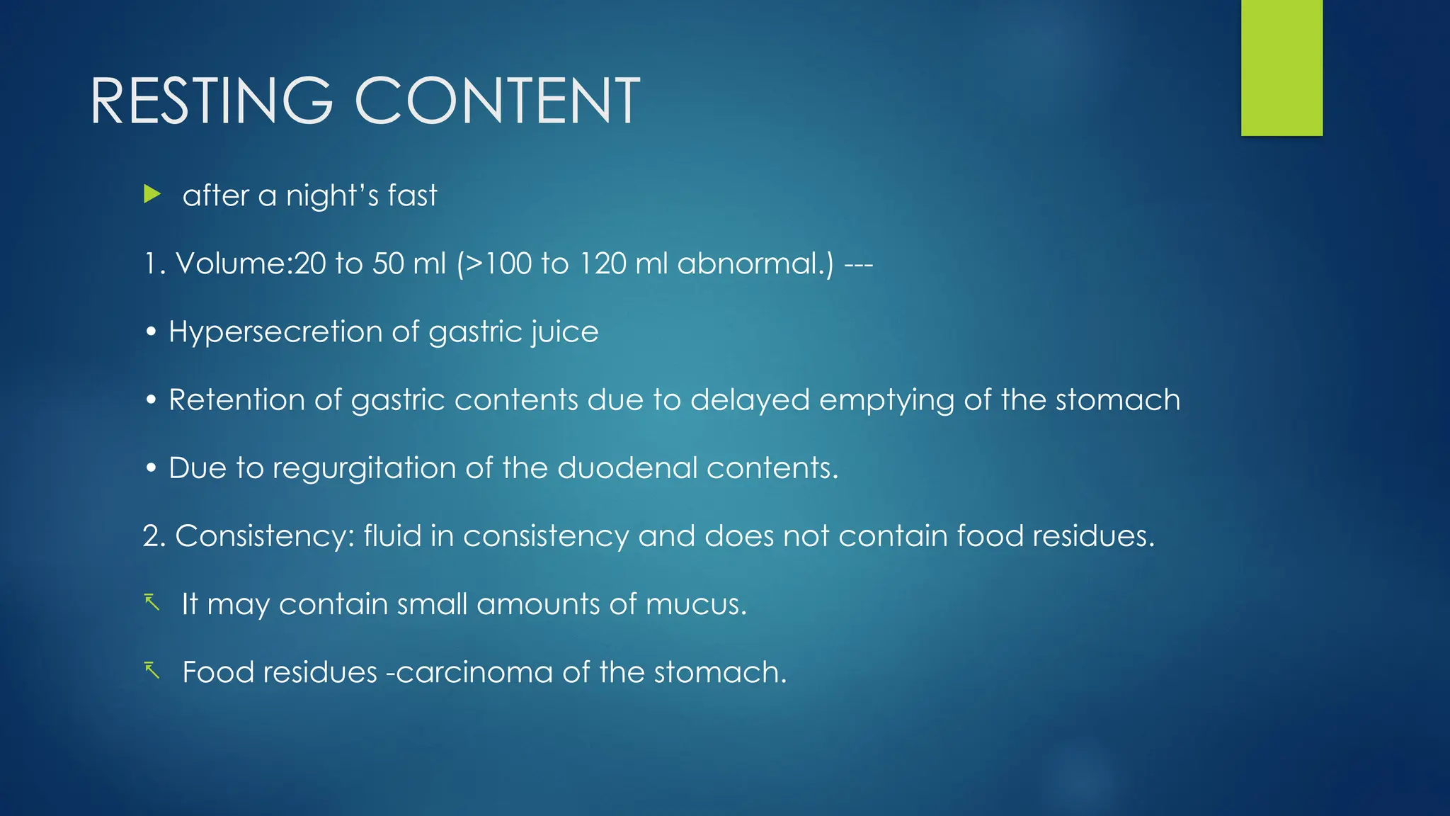 Gastric function tests with their indications and contraindications and ...