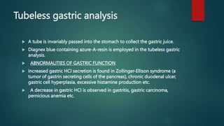 GASTRIC FUNCTION TESTS FOR WELLBEING GOOD HEALTH | PPTX