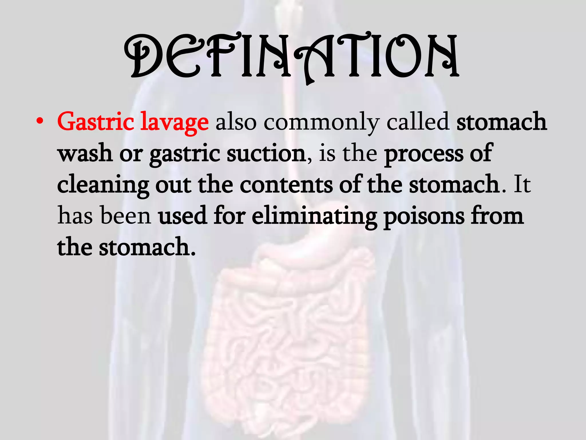 Gastric lavage | PPTX