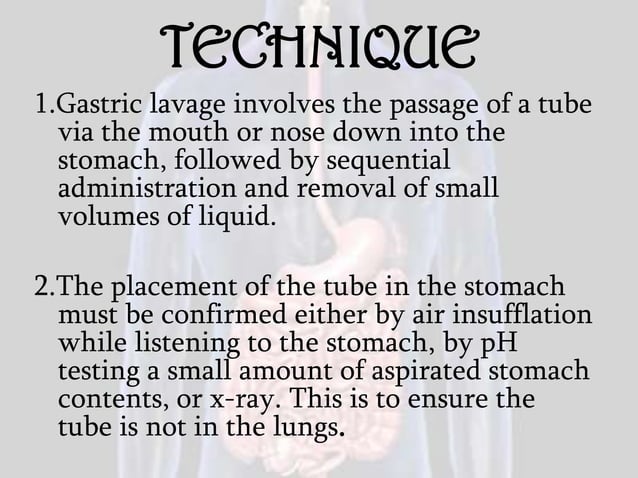 Gastric lavage | PPTX | Lung and Respiratory Health | Diseases and ...
