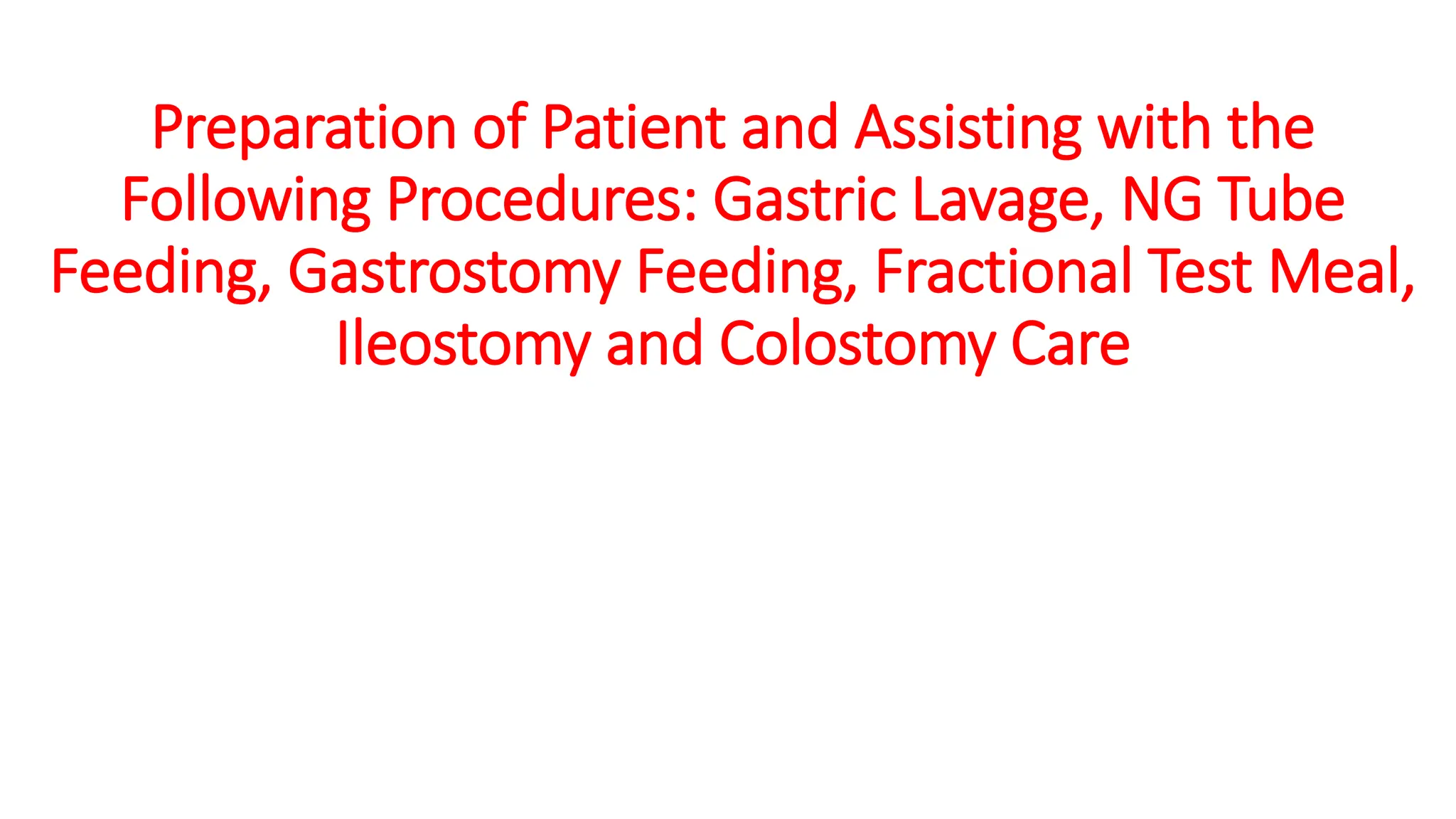 Gastric lavage. For medical students personal | PPTX