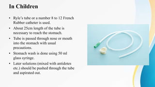 Gastric Lavage which is done in health care. | PPTX