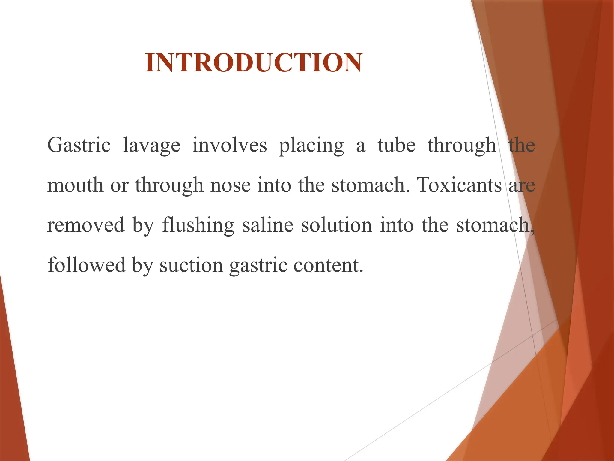 Gastric_Lavage_Presentation in obstetrics and gynaecological nursing | PPTX