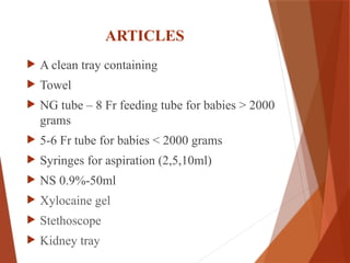 Gastric_Lavage_Presentation in obstetrics and gynaecological nursing | PPTX