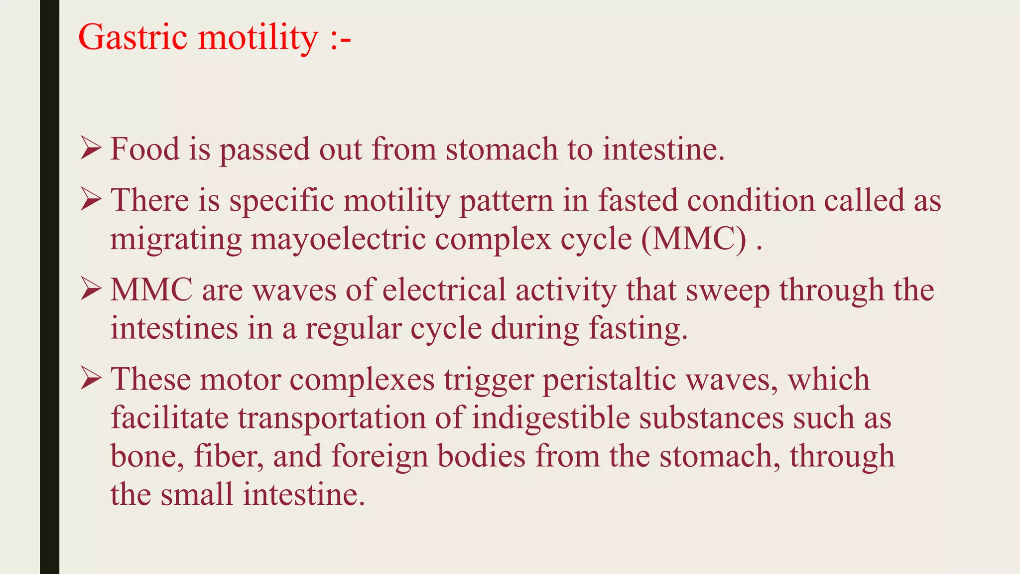 Gastric motility | PPTX
