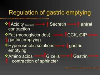 Gastric motility and secretion | PPT