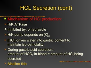 Gastric motility and secretion | PPT