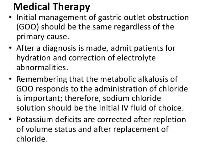 Gastric outlet obstruction