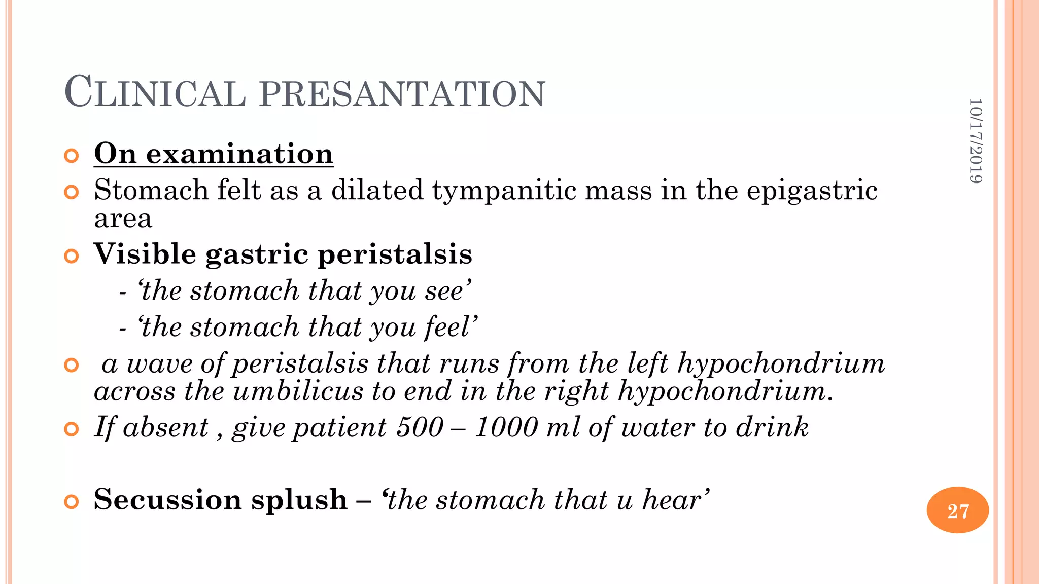 Gastric outlet obstruction | PDF