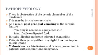 Gastric outlet obstruction | PDF