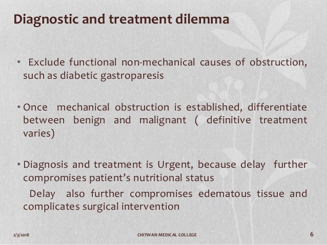Gastric Outlet Obstruction In Adults