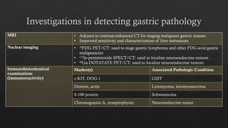 gastric pathology and how they present radiologically | PPTX
