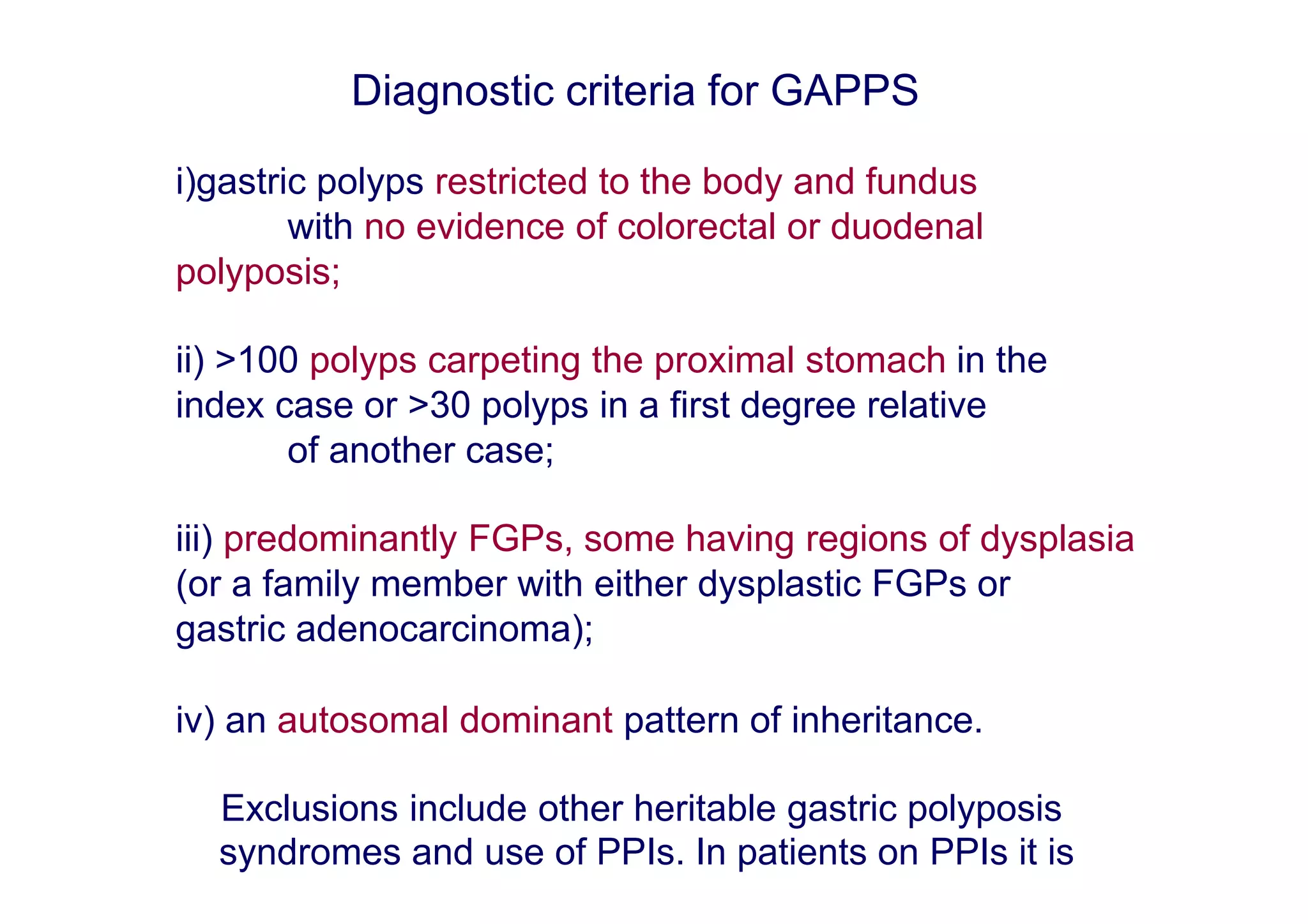 Gastric polyps | PPTX