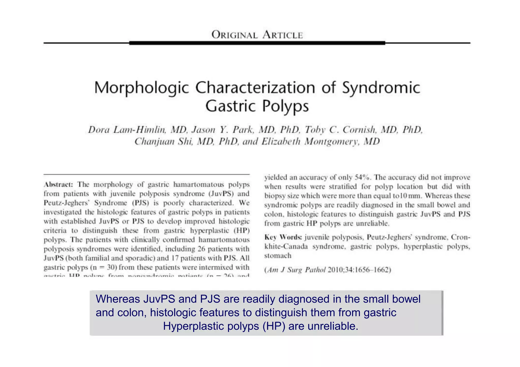 Gastric polyps | PPTX