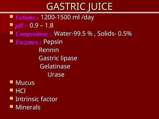 gastric secretion.ppt,physiology of gastric secretions | PPT