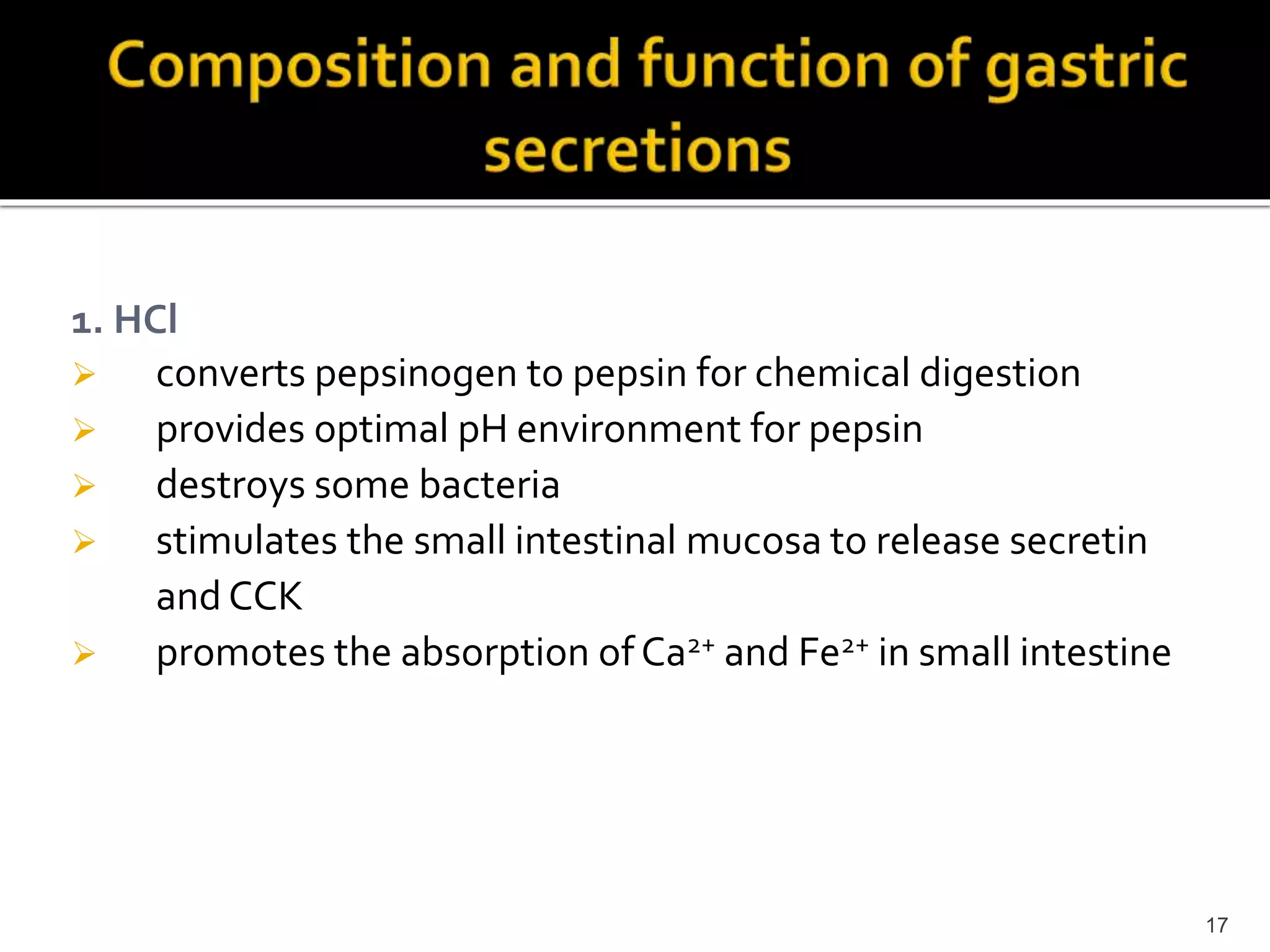 Gastric secretion &and its regulation | PPTX