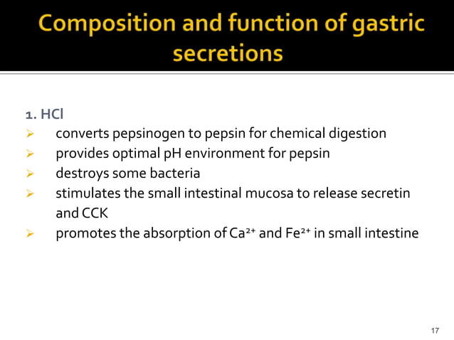 Gastric secretion &and its regulation | PPTX