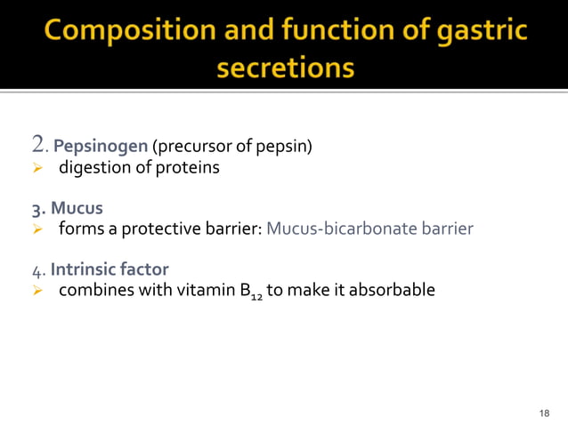 Gastric secretion &and its regulation | PPTX