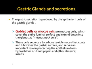Gastric secretion &and its regulation | PPTX