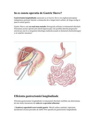 Gastric sleeve explicatii | PDF