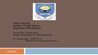 gastric test.pptx assignment biochemistry | PPT