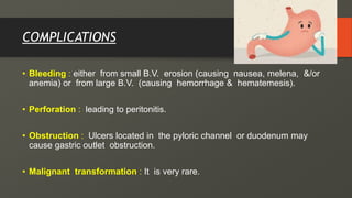Gross and Histopathological findings & complications of GASTRIC ULCERS ...