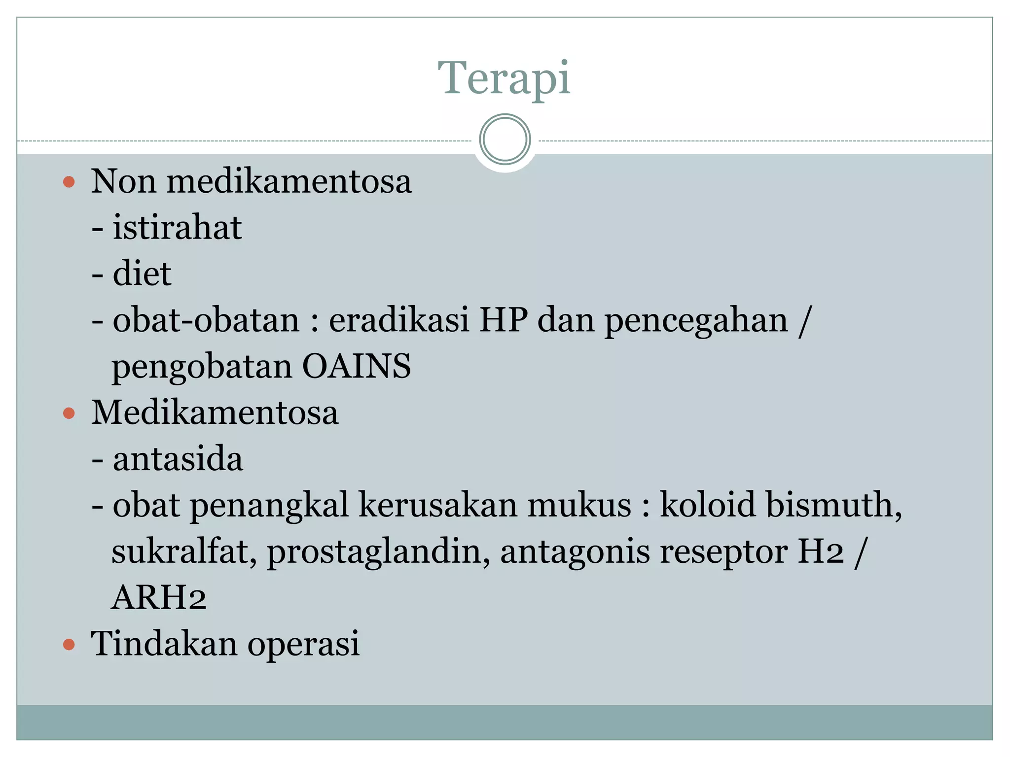 Gastric ulcer (tukak gaster) | PPTX