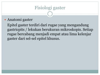 Gastric ulcer (tukak gaster) | PPTX