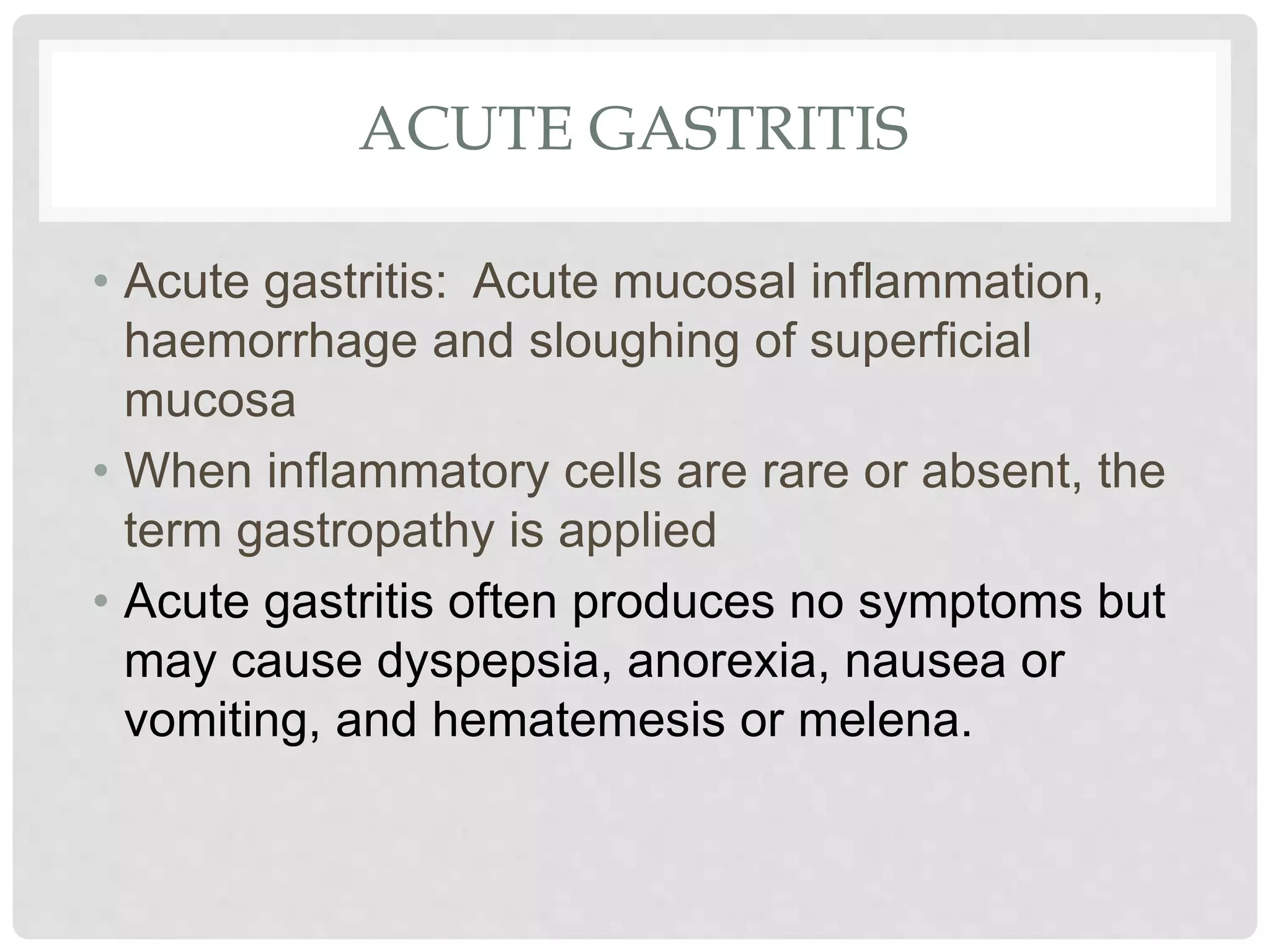 Gastritis | PPTX