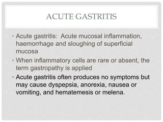 Gastritis | PPTX