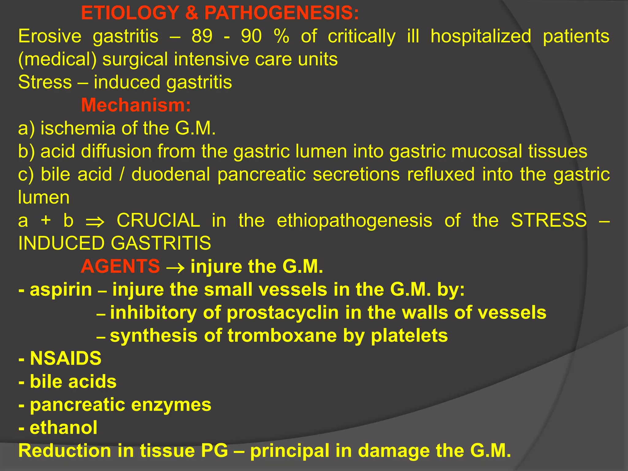 gastritis.ppt | Digestive Disorders | Diseases and Conditions