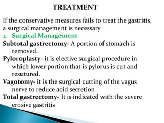 Gastritis.pptx Gastro Intestinal Disorder | PPTX