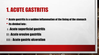 GASTRITIS.pptx...easy here....MSN - I... | PPTX