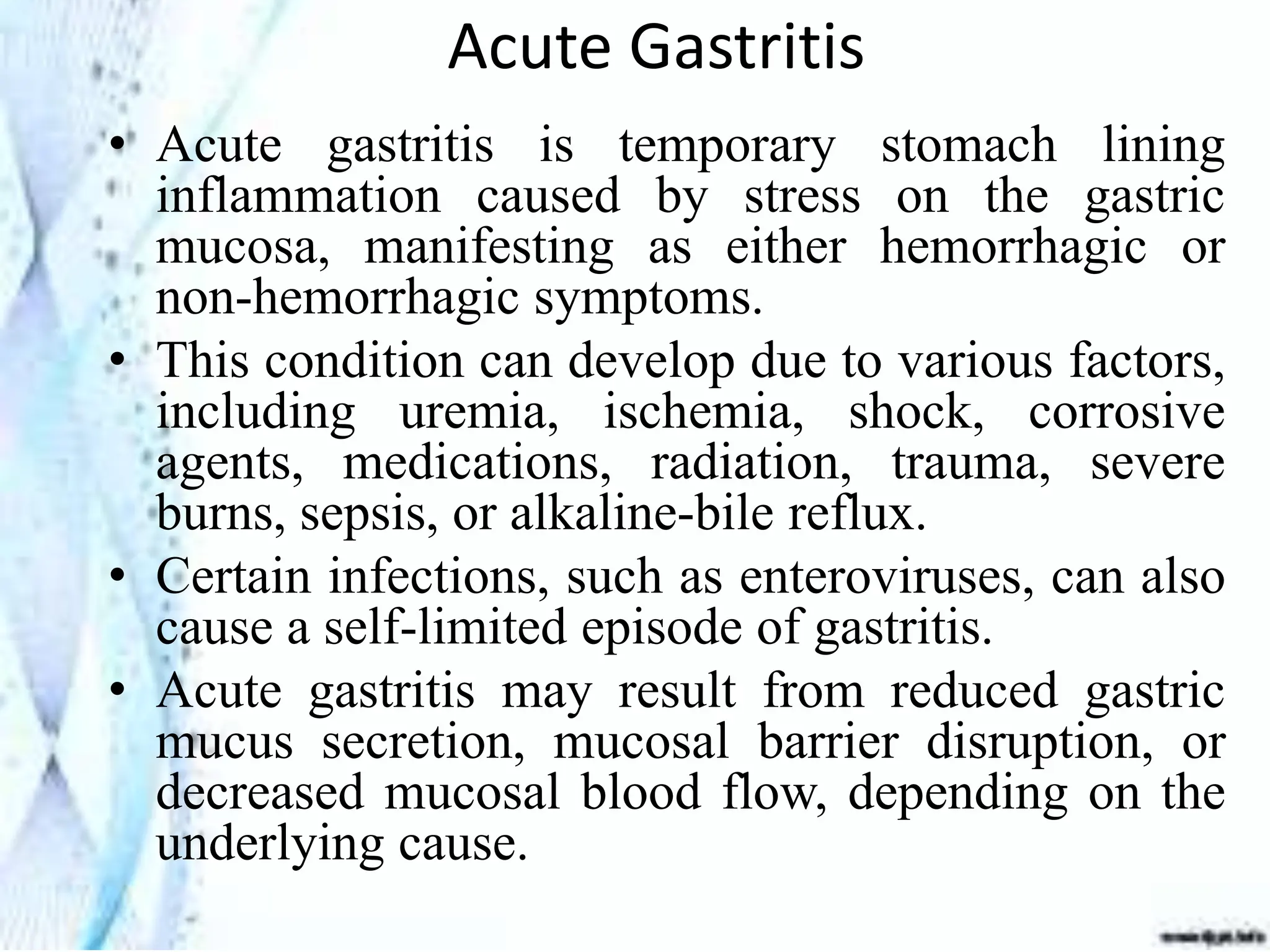 Gastritis - Types & Nutritional Management.ppt
