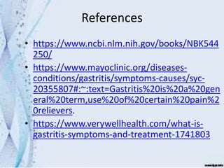 Gastritis - Types & Nutritional Management.ppt